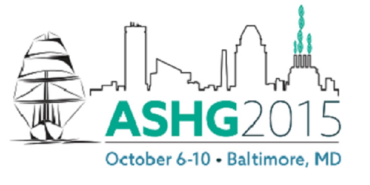 Come Visit Us at ASHG 2015 in Baltimore!